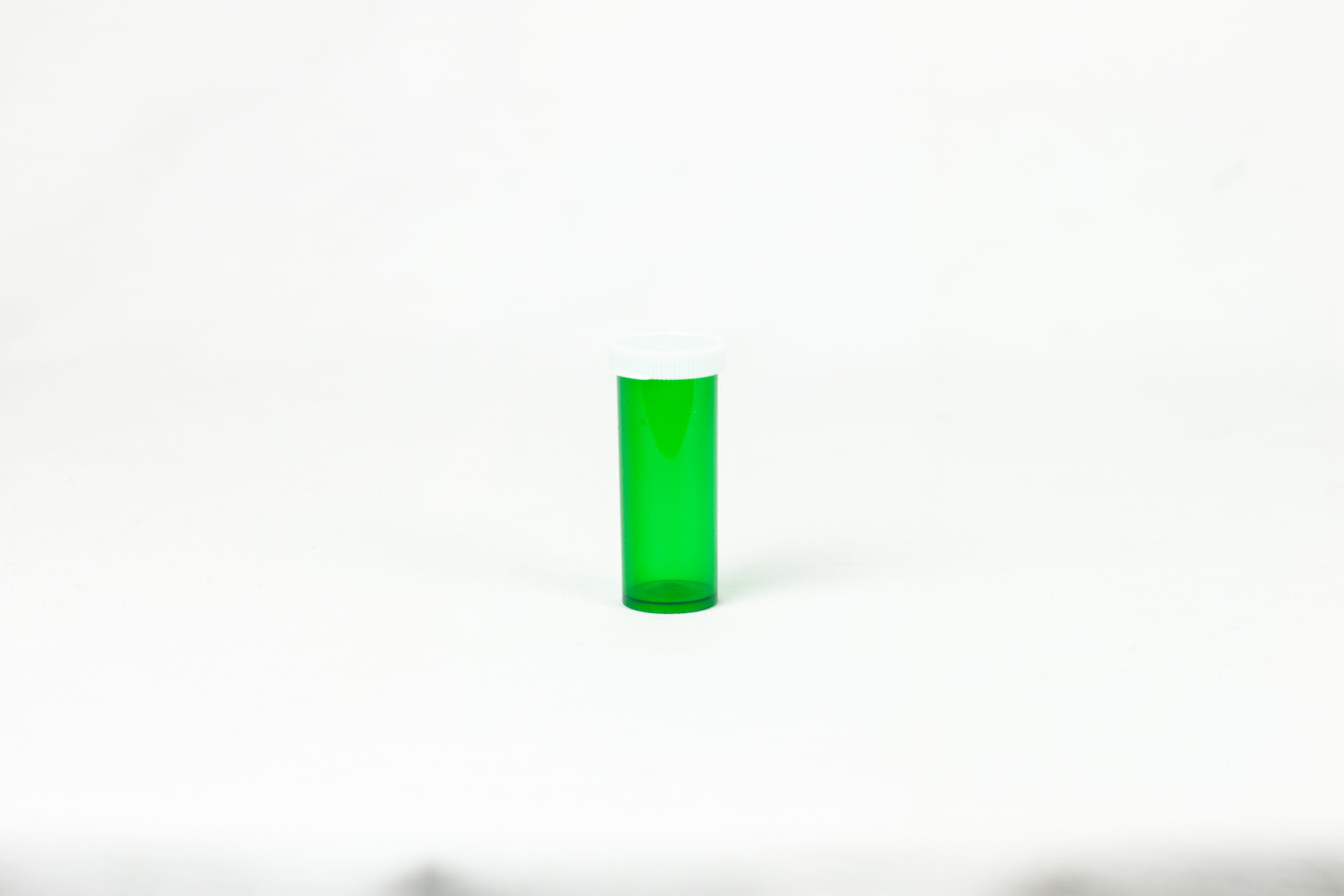Green Snap Cap Vials 6 Dram - 650 Vials/ Case