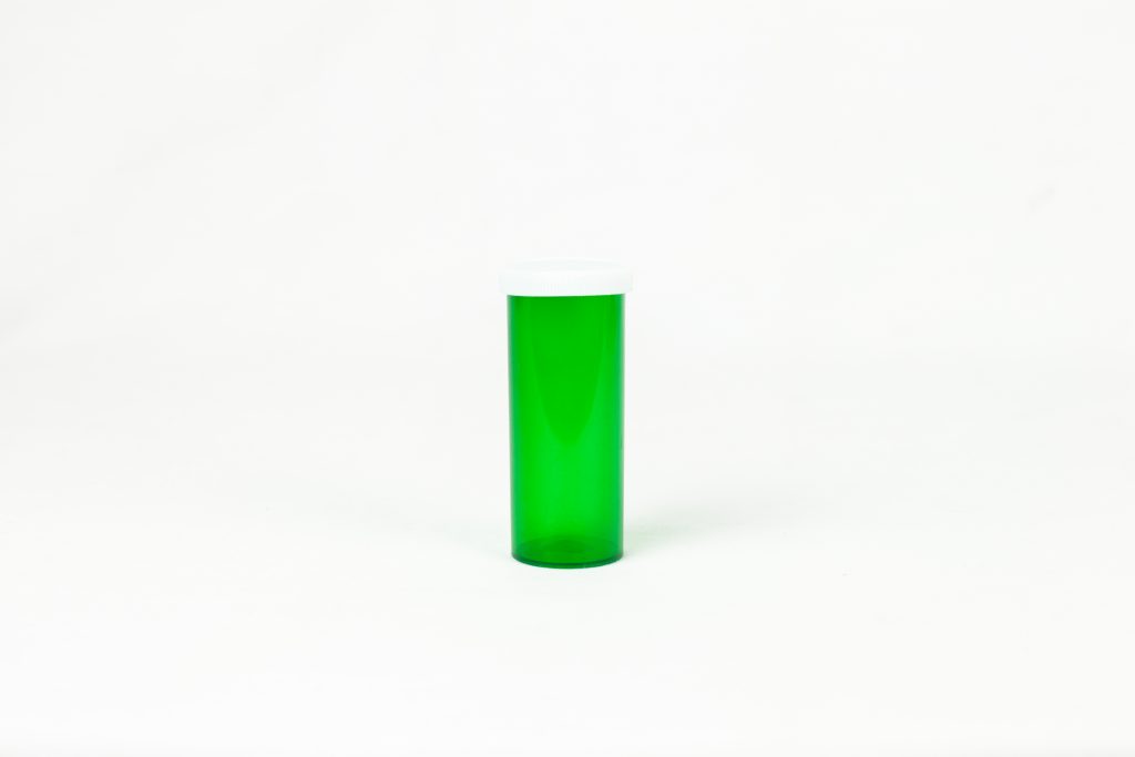 Green Snap Cap Vials 16 Dram - 300 Vials/Case