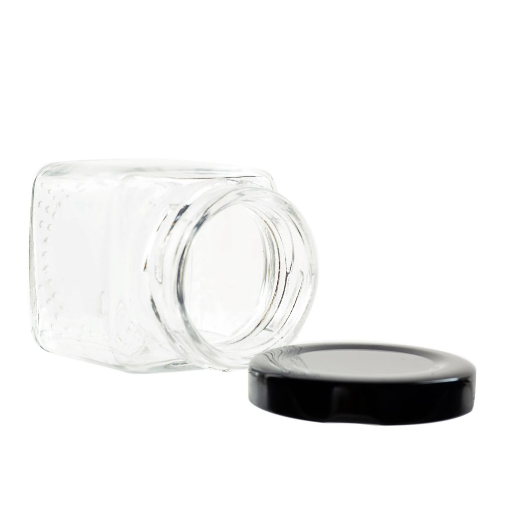 Glass Square Jars 4 oz | Glass Square Jars | Glass Jars | Jars | Buy Now