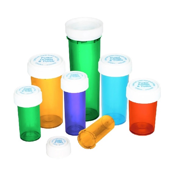 13+ Reversible Cap Vials - Different Colors Available