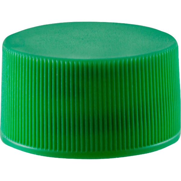 Buy 24mm 24-410 Green Ribbed (Matte Top) Plastic Cap
