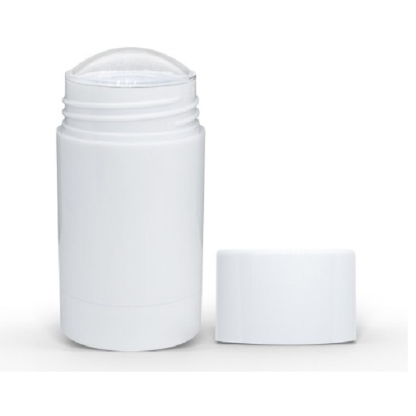 Buy 75g White Twist Up Deodorant Tube with White Screw Cap and Disc